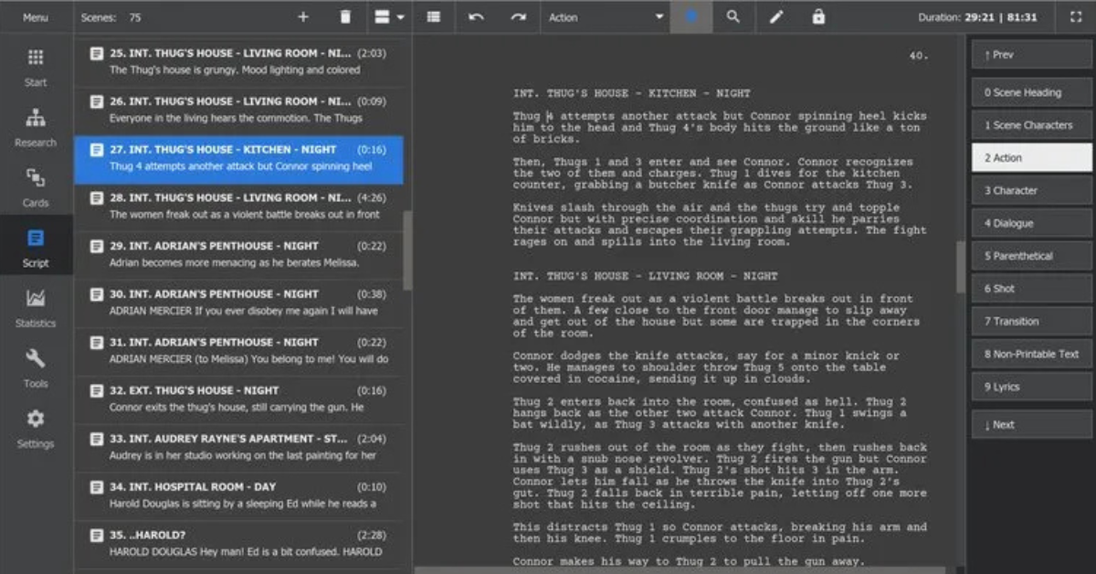 Top 9 Screenwriting Software Tools for Aspiring and Professional ...